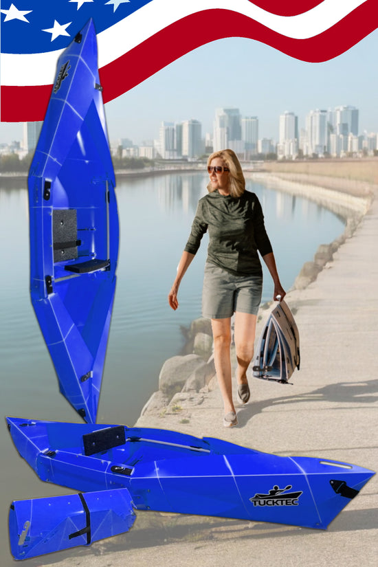 Tucktec Jr. 8 foot Foldable Kayak | Origami - 2 minute assembly | Fold ...